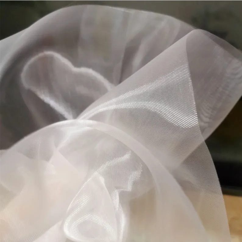 White Hard Tulle Fabric – Nylon Stiff Net for DIY Corset – Ovoin